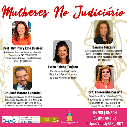 Emag E Comissão De Equidade De Gênero Promovem O Evento “mulheres No